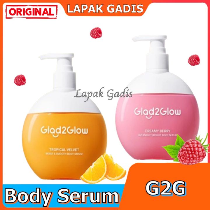 Lapak Gadis Glad2Glow Creamy Berry Overnight Bright Hand Body Serum ...