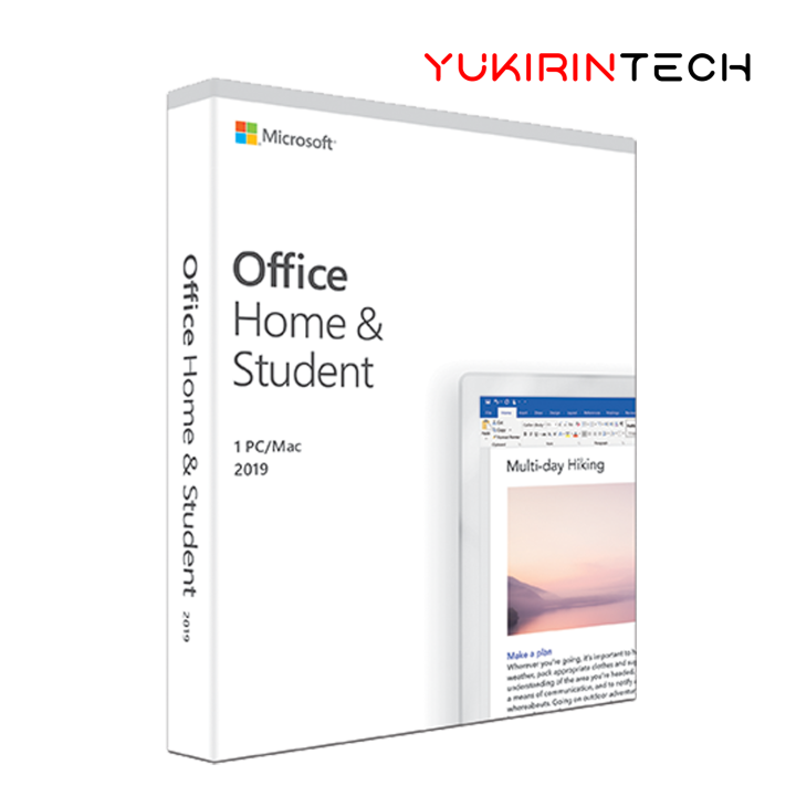 Microsoft Office Home and Student 2019 Full Retail Pack for PC / Mac ...