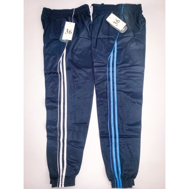 (Harga Borong) 1359 Three Stripe Fashion Unisex Ribbed Cuffs Joggers ...