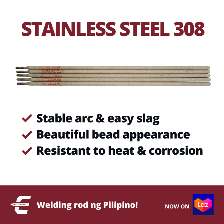 1-KG ELECTROWELD STAINLESS STEEL 308 WELDING ROD | Lazada PH