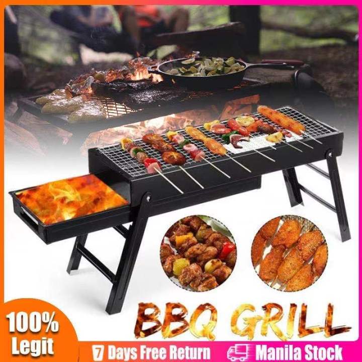 [Delivery in 3 Days] Portable BBQ Griller Stainless Barbecue Charcoal ...