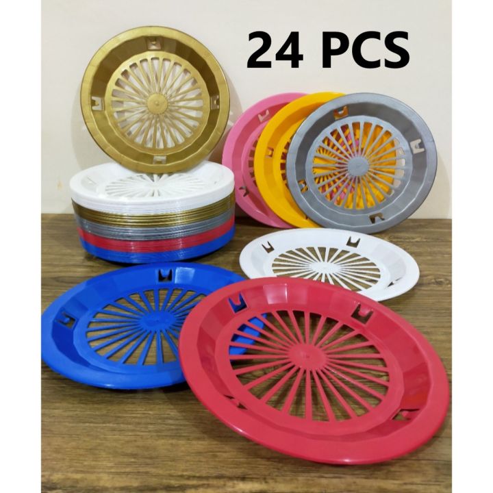 24 PCS Durable Quality Paper Plate Holder PP Plastic Reusable Easy To ...