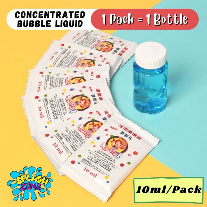 1 Pack (10ml) Bubble Liquid Refill Water Concentrate Soap Solution ...
