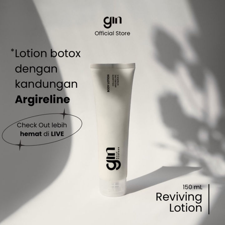 GIN Reviving Body Lotion 150 ML | Collagen Argireline VitaminC | Lazada Indonesia