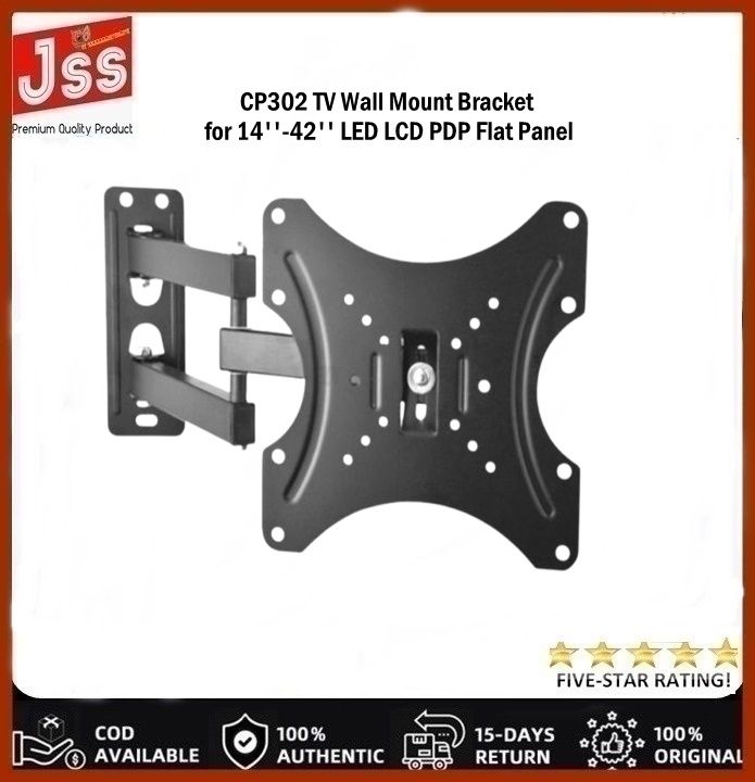 TV Wall Mount CP-302 Bracket for 14''-42'' LED LCD PDP Flat Panel JSS ...