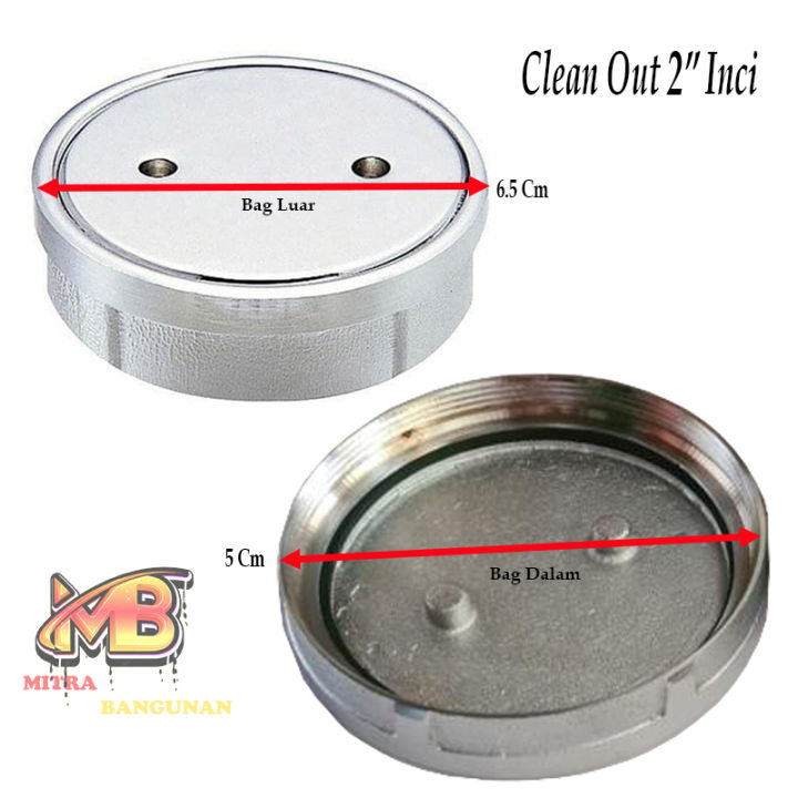MB - Clean Out 2 Inchi Tutup Sepiteng Stainless Toilet Kamar Mandi ...