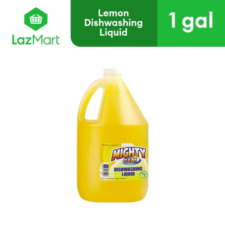 Mighty Clean Dishwashing Liquid Lemon Yellow 1 Gallon | Lazada PH