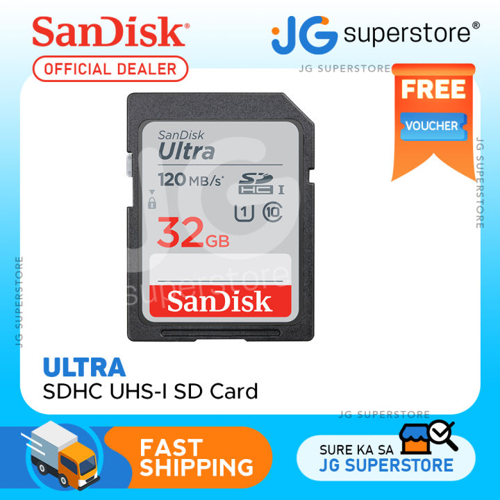 SanDisk Ultra 32GB SD Card SDHC UHS-I Class 10 with 120mb/s Read Speed | Model - SDSDUN4-032G ...