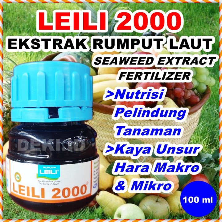 Leili 2000 100 ml Pupuk NPK Ekstrak Rumput Laut Seaweed Extract Nutrisi ...