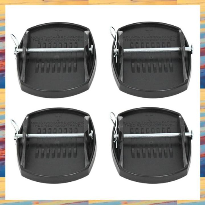 (ZWNA) 4 PCS Caravan Jack Pads Leveller Wheel Foot Leg Support Jacking ...