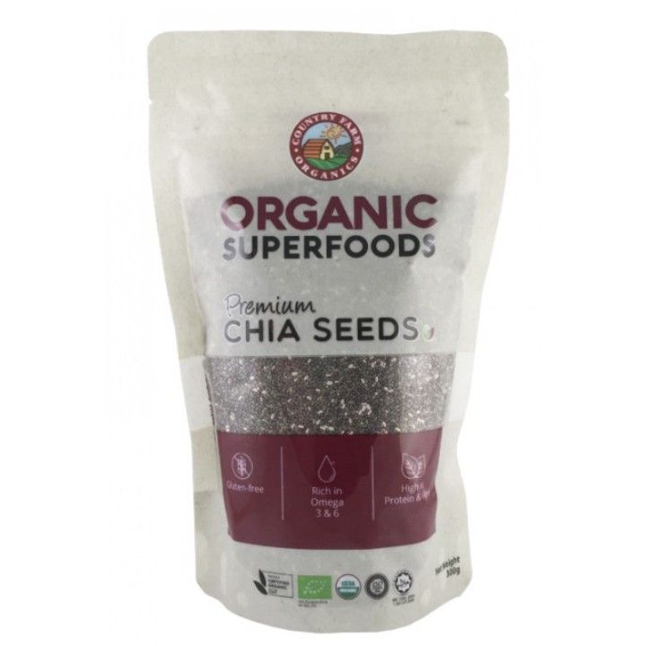 COUNTRY FARM ORGANICS CHIA SEEDS 300G PACK-OF-1/2/3 EXP04/2025 | Lazada