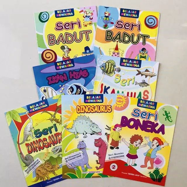 Buku anak BELAJAR MEWARNA TIPIS untuk PAUD TK Pra sekolah Serba Jaya ...