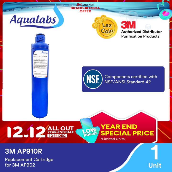 3M AP910R Water Filter System Replacement Cartridge (AP902) / Aqua Labs ...