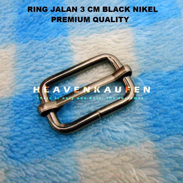 Ring Gesper Jalan Lebar Lubang 3 cm Warna Black Nikel Harga Per 2 Biji ...