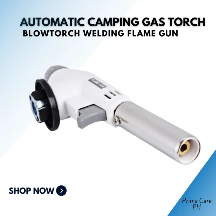 Automatic Camping Gas Torch Blowtorch Welding Flame Gun Food Gun Butane ...