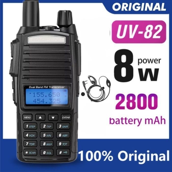 Radio HT BF UV82 8 Watt - Handy Talky Dual Band VHF UHF Terbaik ...