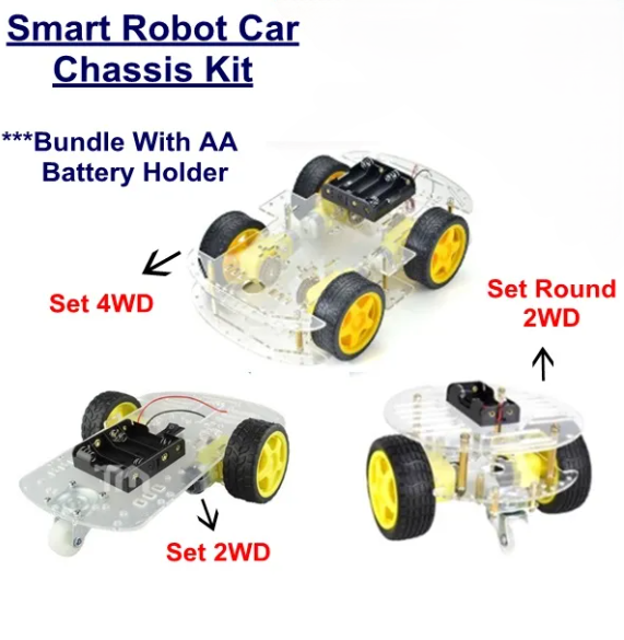 2WD/4WD Smart Robotics Robot Car Chassis Kit with DC Motor Line ...