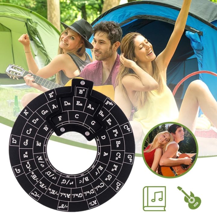 Circle of Fifths Wheel Guitar Chord Wheel Wooden Melody Tool Musical ...