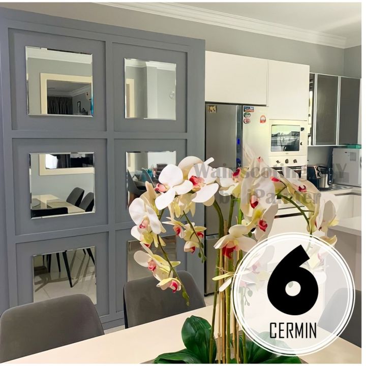 Grand Mirror Set DIY 2x3 cermin / 6 cermin/ Senang Pasang / Cermin DIY ...