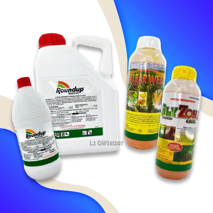 Herbicide (Roundup, GlyZone or Klear Weed) | Lazada PH