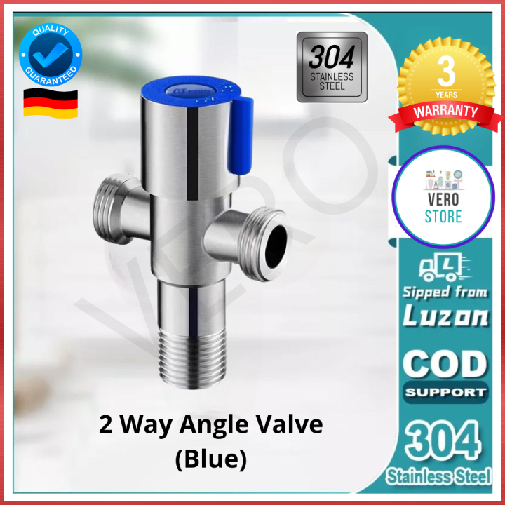 🔝Best Seller SUS 304 Stainless Steel Two Way Angle Valve 1/2 Inch Two ...