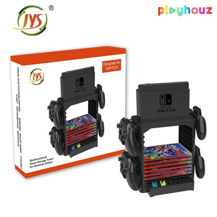 JYS GAMES TOWER (for Nintendo Switch) Rack, Pro controller holder ...