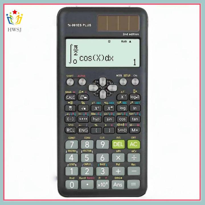 HWSJ Plastic Math Calculator FX-991ES PLUS 2nd Edition Multi-Function ...