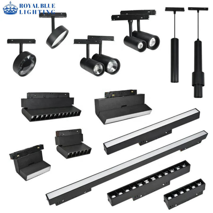 Magnetic Track Light LED Modern Ceiling Lamp Spotlight Grille Fixture ...