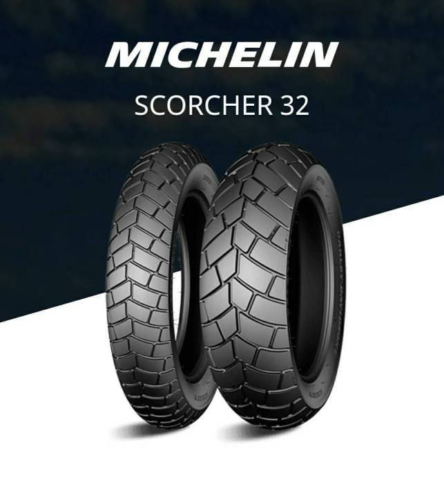 MICHELIN SCORCHER 32 ยางสำหรับฮาร์ลีย์-เดวิดสันรุ่น Fat Bob อย่างเป็น ...