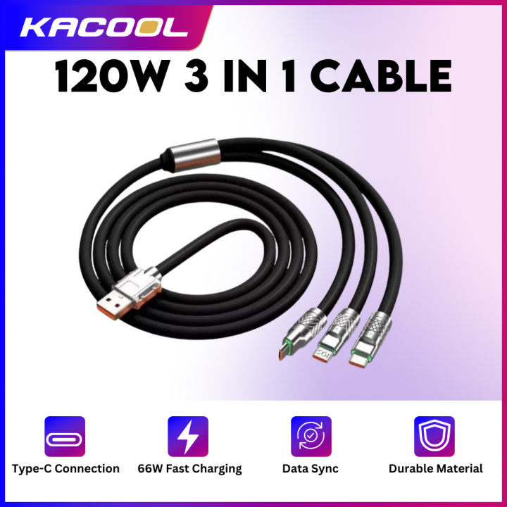 120W 6A Super Fast Charge Cable Type C/Micro USB Liquid Silicone Cable ...