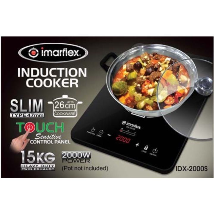 Imarflex Induction Cooker Slim Type Heavy Duty IDX-2000S | Lazada PH