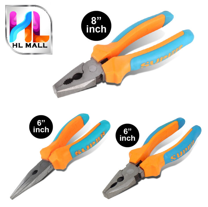 HL MALL High Grade PLIER WIRE CUTTER 8 inch / PLIER WIRE CUTTER 6 inch ...