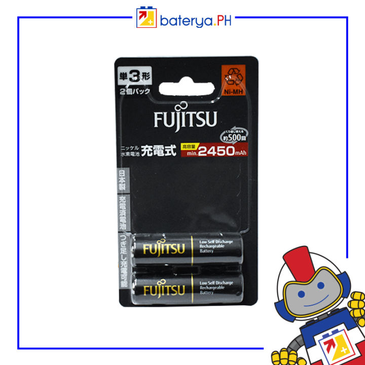 Fujitsu AA Rechargeable HR3UTHC 1.2V 2450mAh NiMH Low Self Discharge ...