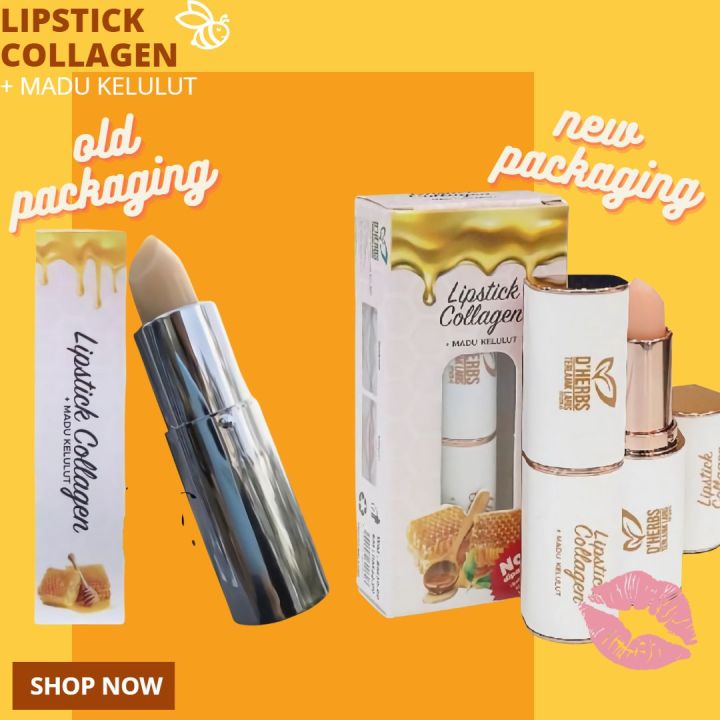 Dherbs Lipstick Collagen + Madu Kelulut NEW PACKAGING AVAILABLE ...