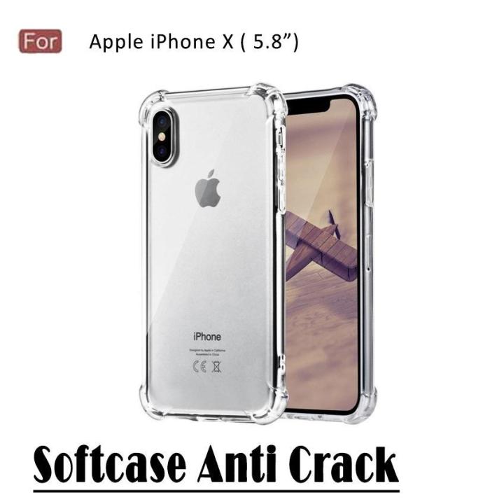 Casing iPhone X / Ten Anti crack Elegant Softcase - Clear | Lazada ...