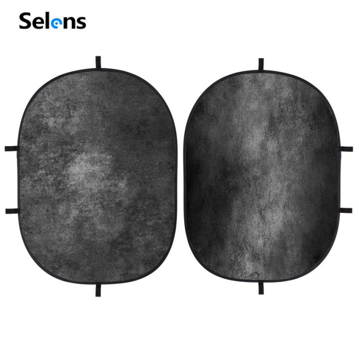Selens Collapsible Backdrop Tan Colorful Double-Sided Backgrounds Blue ...