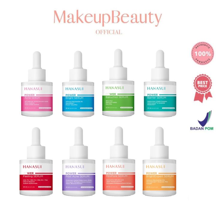 HANASUI Serum Power Brightening | Whitening Gold | Anti Acne | Vitamin ...