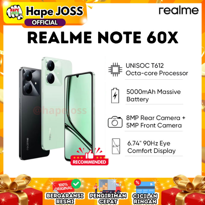 Realme Note 60X 4/128GB [ Repack ] Garansi resmi | Lazada Indonesia