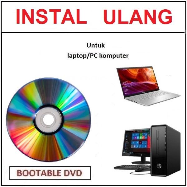Bootable DVD MIX OS laptop dan Komputer | Lazada Indonesia