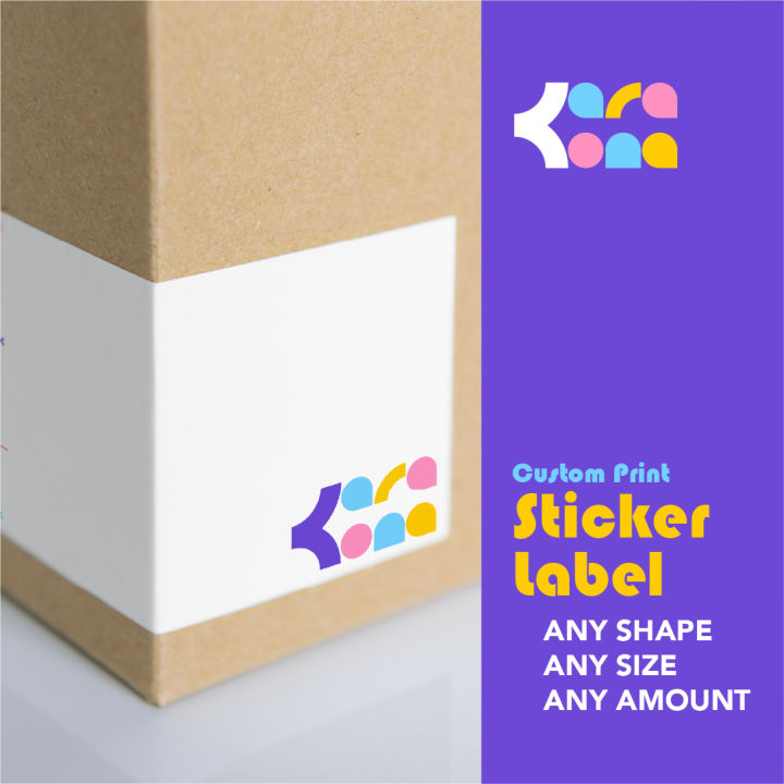 Custom Print Rectangular Sticker Label MC Sticker | Lazada