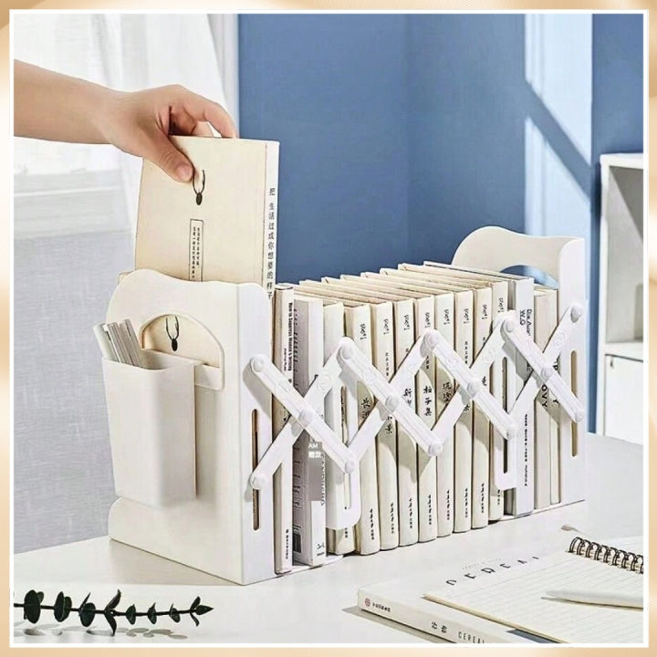 Desktop Book Binder Retractable Bookstand With Pen Holder Desktop ...