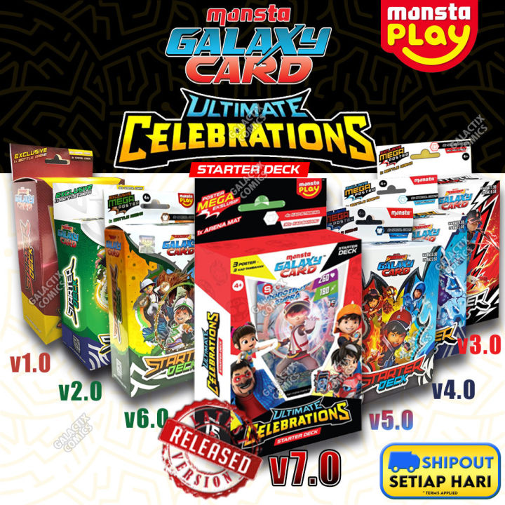 1104 Monsta BoBoiBoy Galaxy Card Starter Deck v7 Ultimate Celebration ...