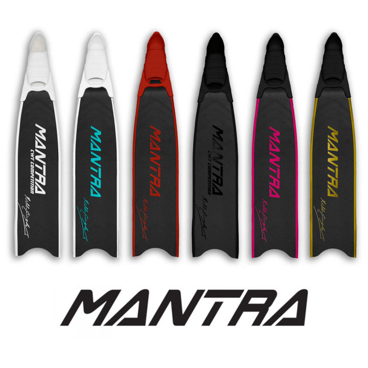 Italy CETMA Mantra free diving flippers pure carbon fiber long flippers ...
