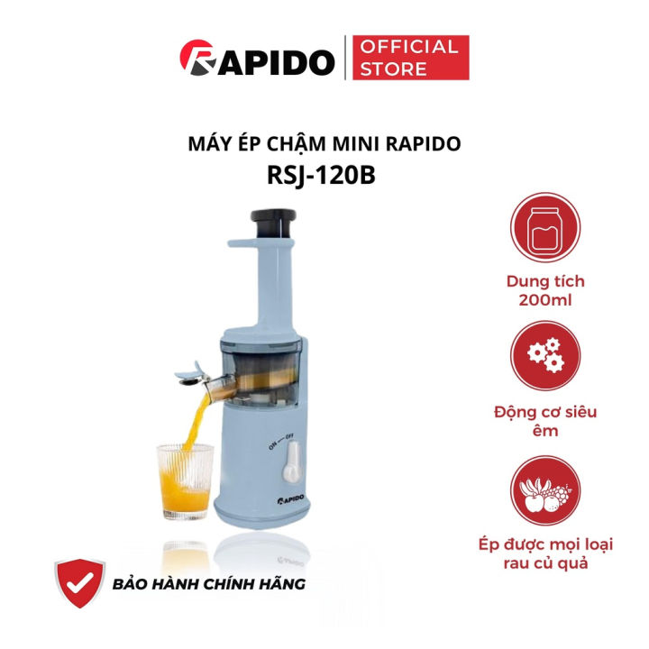 Máy ép chậm mini Rapido RSJ-120 sản xuất trên dây chuyền hiện đại của ...