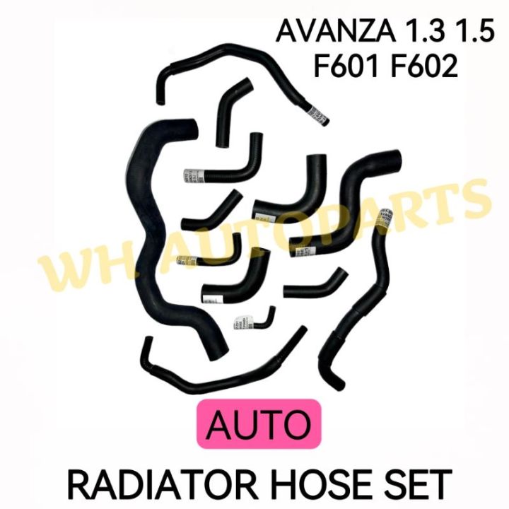 TOYOTA AVANZA 1.3 1.5 F601 F602 RADIATOR HOSE SET (13PCS) | Lazada