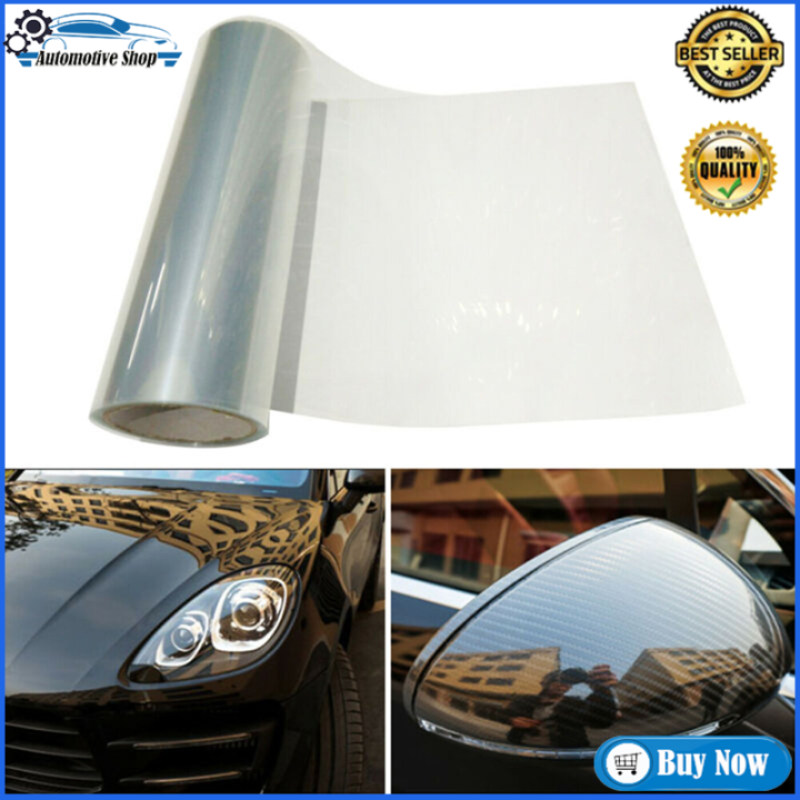 Automotive 30 x 120cm Clear Glossy Clear Transparent Tint Headlights ...