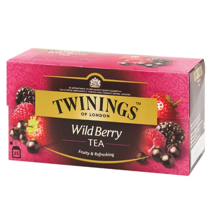 Twinings Wild Berry Tea ทไวนิงส์ ไวด์เบอรี่ ชาอังกฤษ 2กรัม x 25ซอง ...