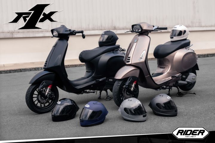 หมวกกันน็อค Rider R1X หมวกใบเล็กน้ำหนักเบา ถอดซักได้ JTM RIDER ...