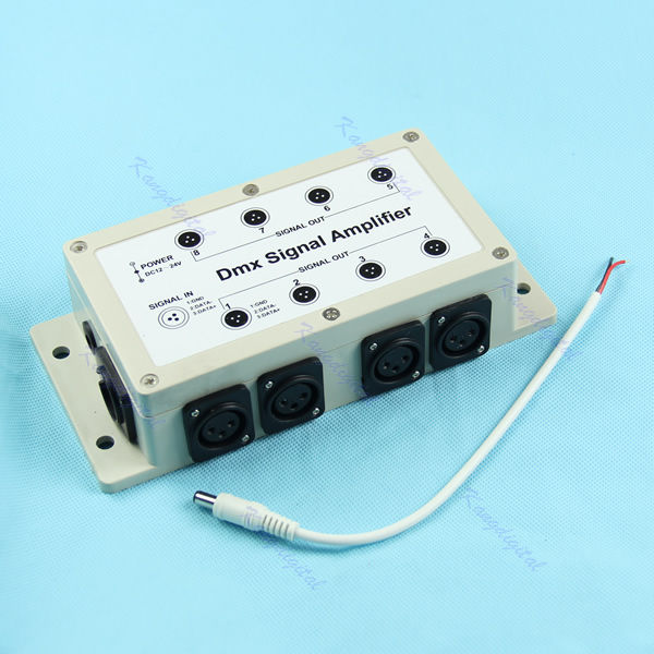 Output DMX DMX512 LED Controller 8 Channel Signal Amplifier Splitter ... Output DMX DMX512 LED Controller 8 Channel Signal Amplifier Splitter ...