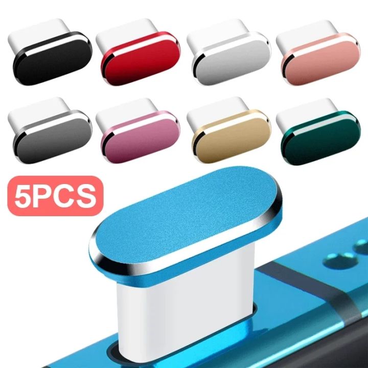 1/5Pcs Type C Metal Dust Plug for Samsung Xiaomi Huawei Universal Type ...